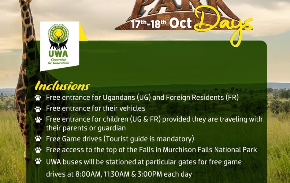 Open National Park Days in Uganda | Uganda Safaris Tours | Uganda Tours